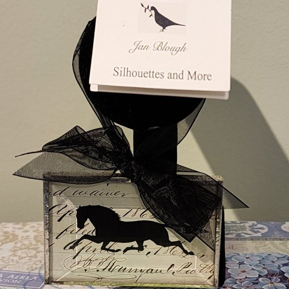 Jan Blough | Art | Horse Lithographed Silhouette Ornament By Jan Blough ...